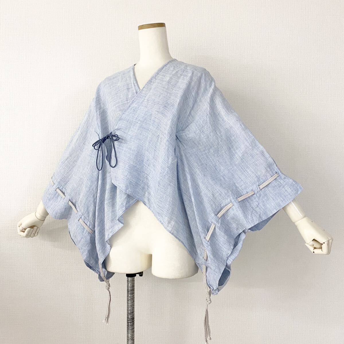 Ee13 日本製 SOU SOU ソウソウ リネン100% 浴衣見立て ポンチョ 羽織 ブラウス フリーサイズ レディース 春夏 ブルー(XLサイズ以上)｜売買されたオークション情報 ...