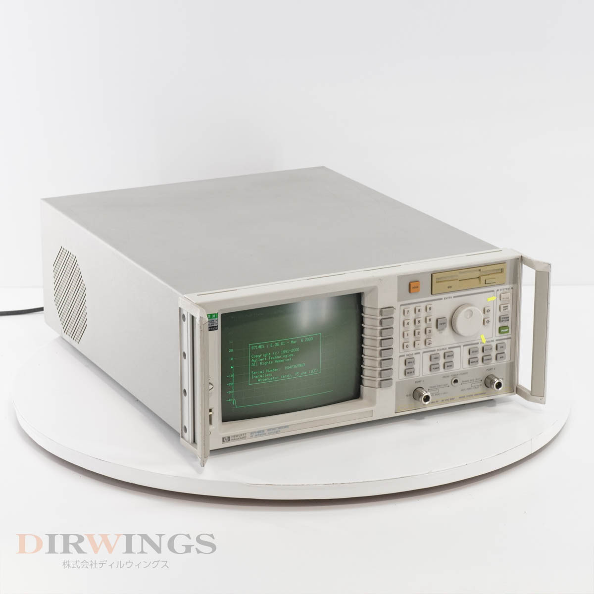DW 8日保証 10/2018CAL 8714ES hp RF NETWORK ANALYZER 0B0 1EC 300kHz-3000MHz ...