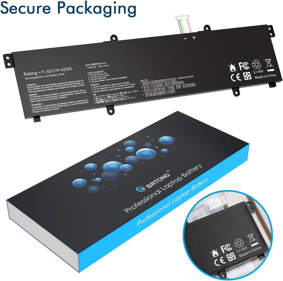 B31N1911 互換バッテリー 適用V4050F TP420IA/EA/EZ TP470EZ TP470EA X421DA/EA 14FQC ...