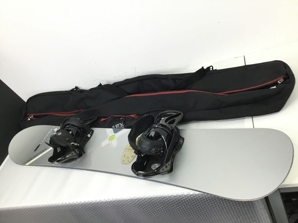 営AB144 直接引き取り限定 BURTON CUSTOM X バートン カスタムエックス 156㎝ スノボ スノーボード ソフトカバー付き ...