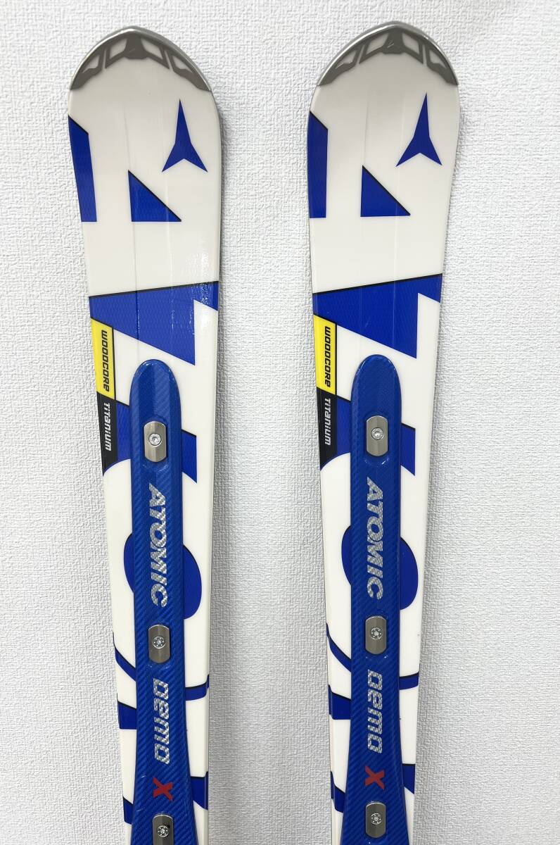 IY72396D スキー板 ATOMIC DEMO X アトミック デモX 169cm Type a タイプa ビンディング X12 D2 DOUBLE DECK 青 ブルー 現状品(その他 ...