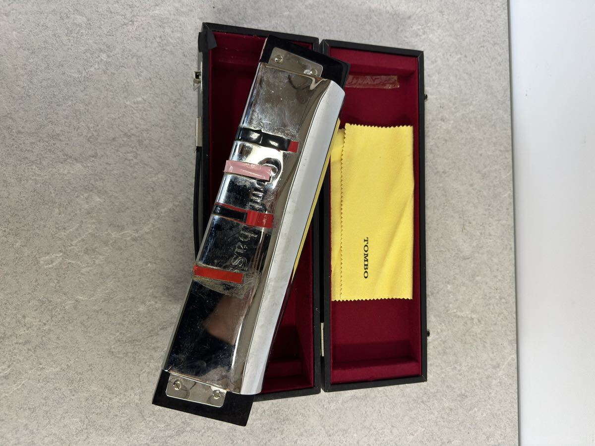 TOMBO トンボ 複音ハーモニカ Dragon-fly Harmonica Contrabass コントラバス ケース付き 管楽器 楽器 ...