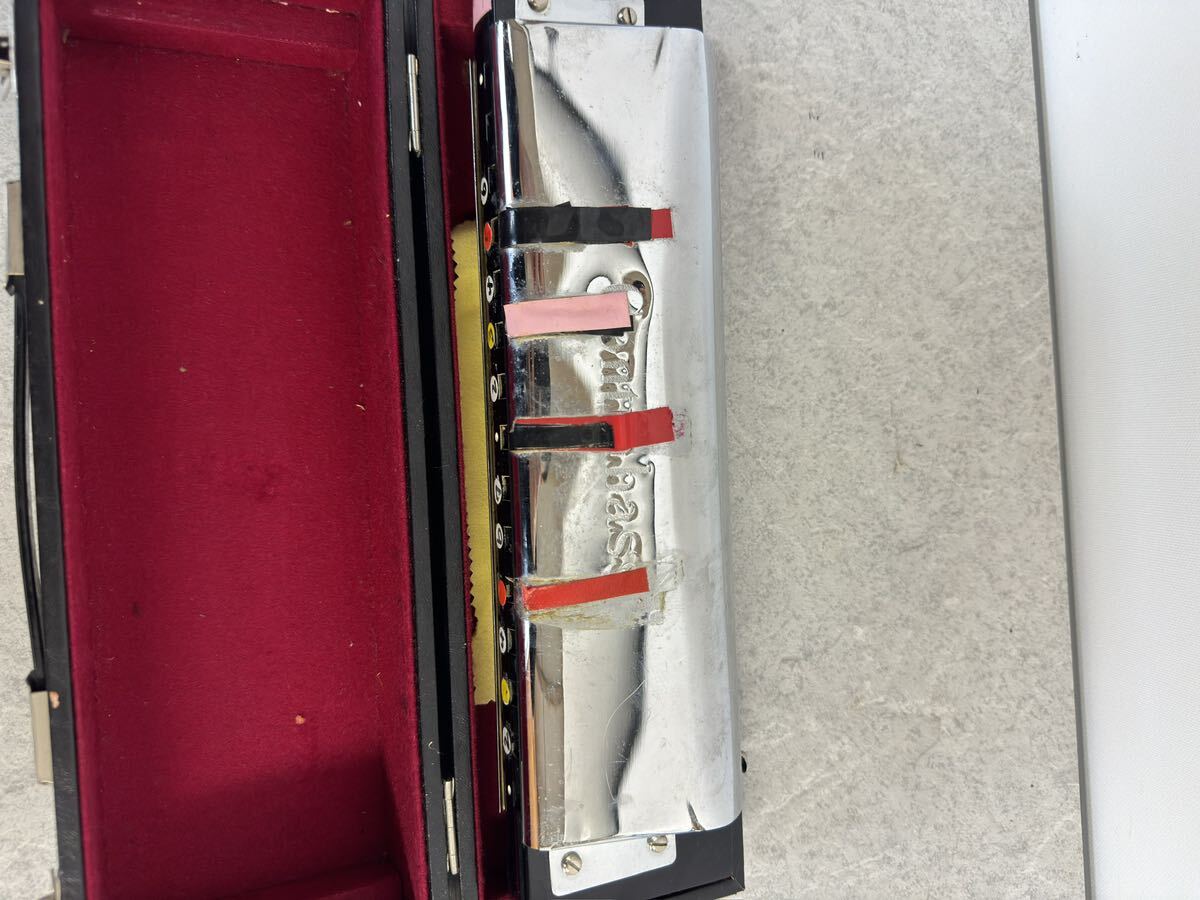 TOMBO トンボ 複音ハーモニカ Dragon-fly Harmonica Contrabass コントラバス ケース付き 管楽器 楽器 ...