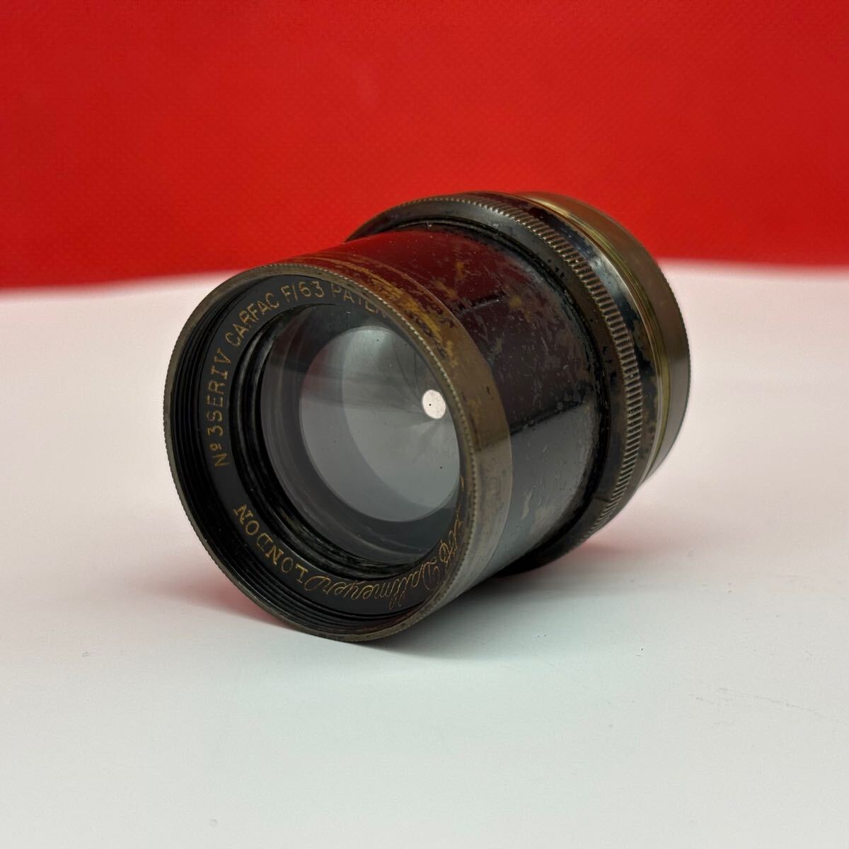 Dallmeyer LONDON CARFAC F/63 PATENT F=7=18cm カーファク 大判 カメラレンズ ダルメイヤー(大判 ...