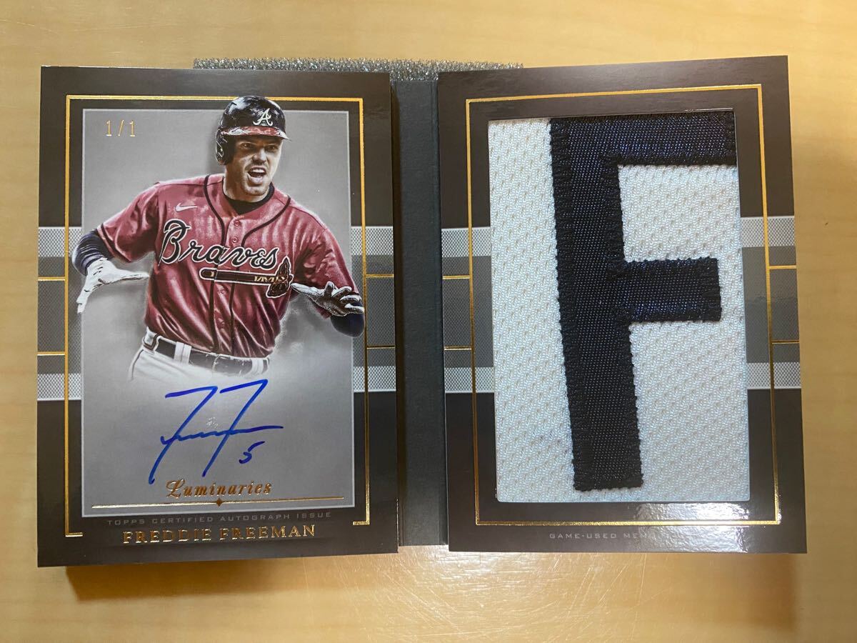 Topps Auto freeman フリーマン MVP luminaries 1/1 1of1 braves Dodgers shohei ...