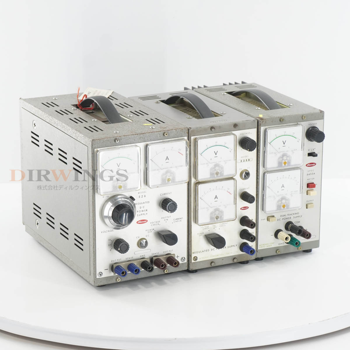 DW 8日保証 セット 6455A 526 523B METRONIX メトロニクス REGULATED DC POWER SUPPLY 直流 ...
