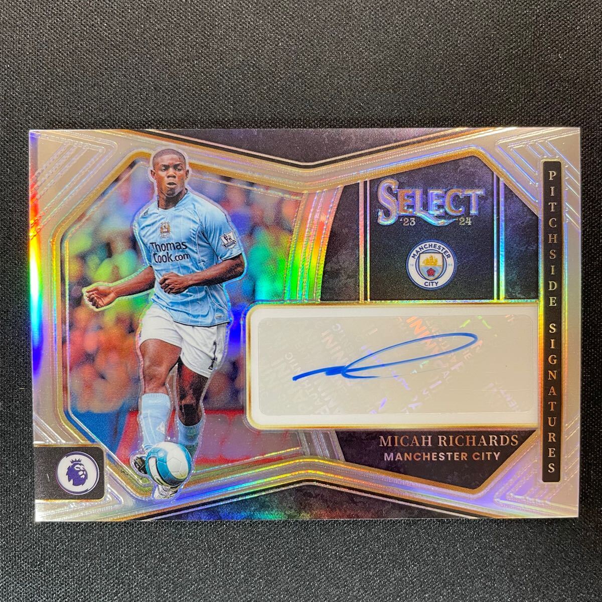 2023-24 Panini Select EPL Pitchside Signatures Micah Richards Auto ...