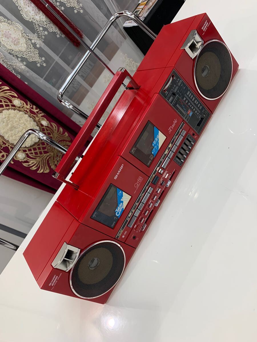 SHARP シャープ QT-88R TABLE COMPONENT SYSTEM オーディオ機器 W ダブル ラジカセ ジャンク品 ラジオ レトロ 本体のみ(ラジカセ)｜売買されたオークション ...