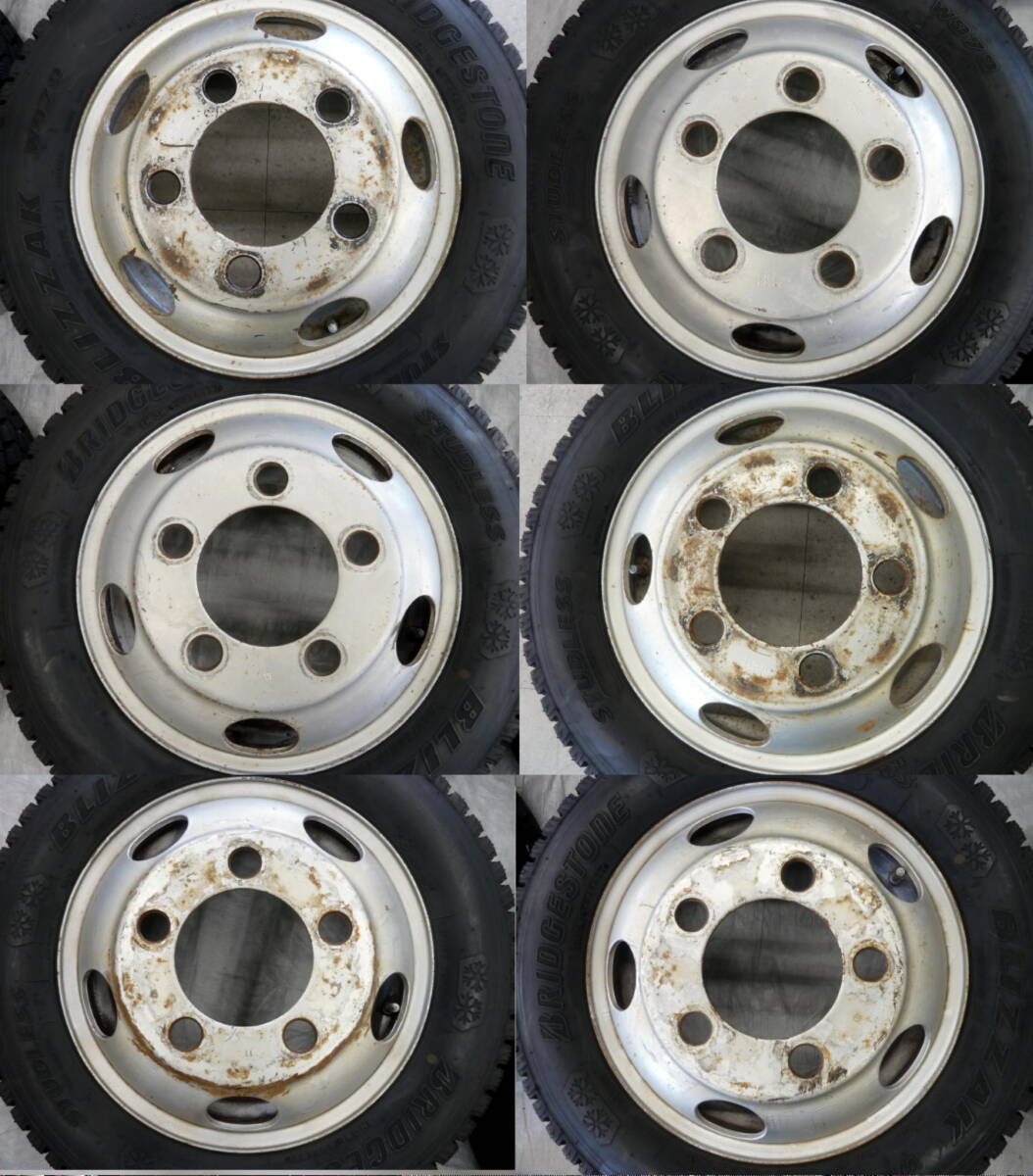2501-89LL 三菱 キャンター 鉄ホイール TOPY XAB16-5 1/2K 5H 115-9TC BLIZZAK W979 22年製 ...