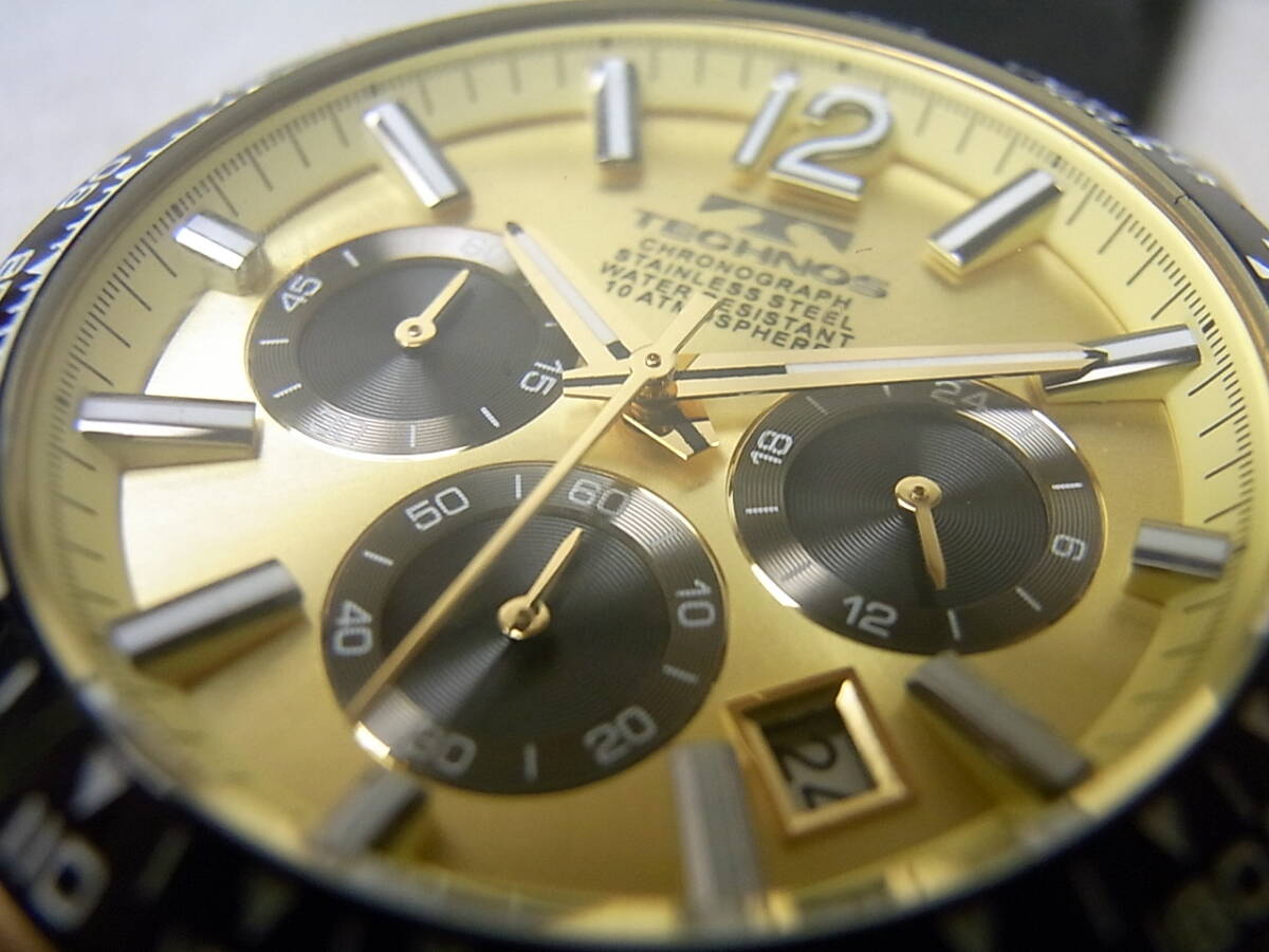 TECHNOS/テクノス クロノグラフ 腕時計 T8A89 クオーツ /稼働中(テクノス)｜売買されたオークション情報、yahooの商品情報をアーカイブ公開 - オークファン（aucfan.com）