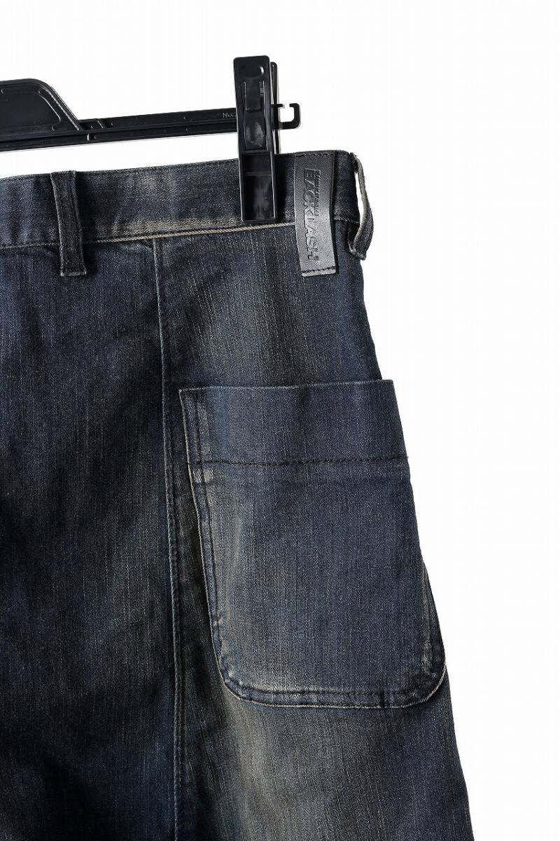 ISAMU KATAYAMA BACKLASH SARROUEL PANTS/HIGH POWER STRETCH DENIM incarnation m.a+ DEVOA n07 ierib ...