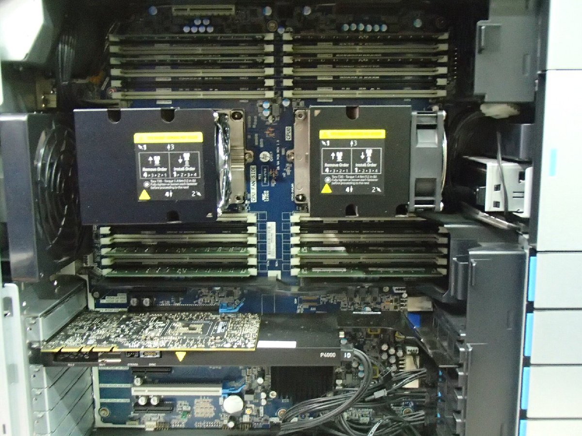 1円から ワークステーション HP Z8G4 Workstation Xeon Gold 6136 x2 メモリ128GB SSD 256GB+HDD 8TB Quadro P4000 ...