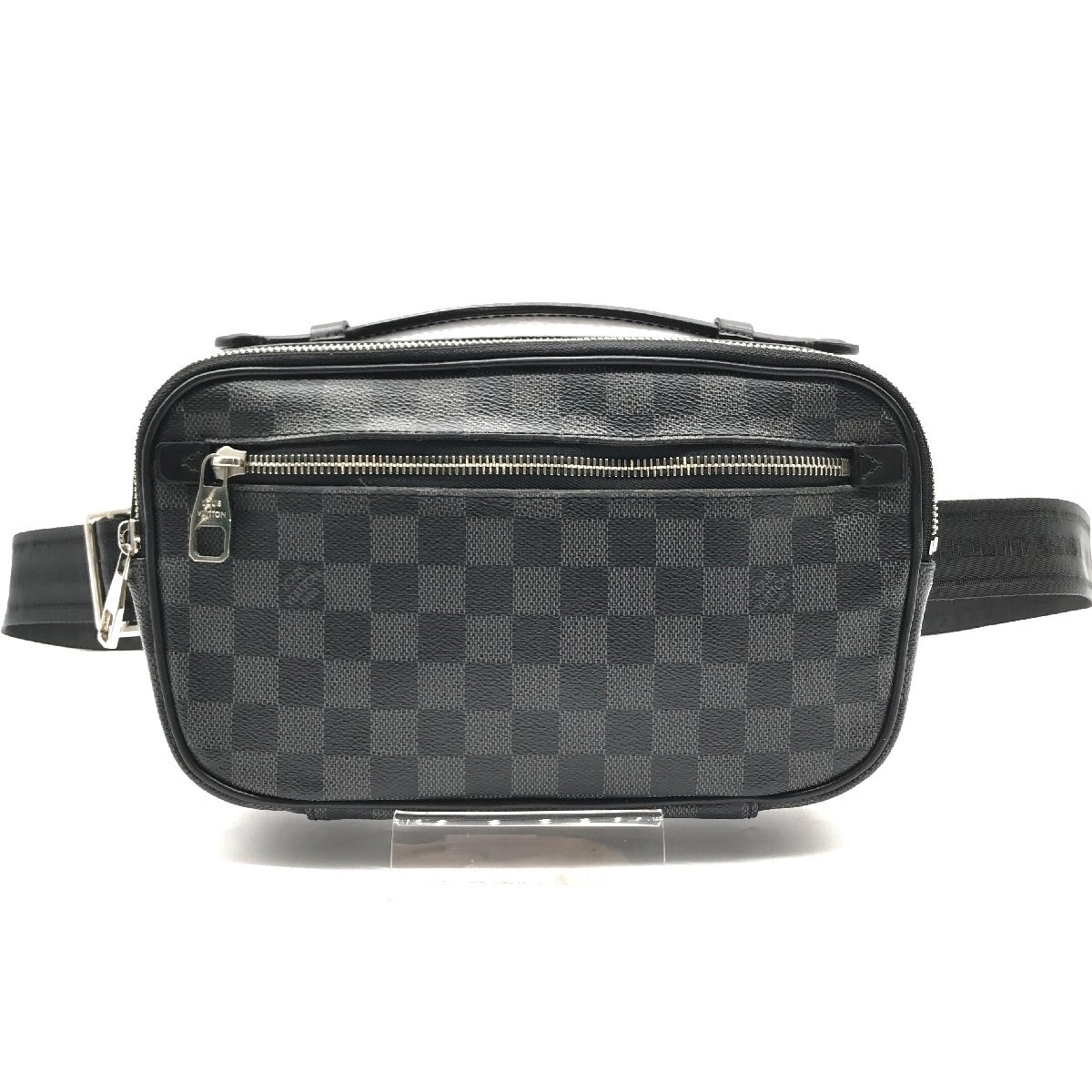 1円 LOUIS VUITTON ヴィトン ダミエ グラフィット アンブレール ボディ ショルダー バッグ ブラック ブランド カバン ...