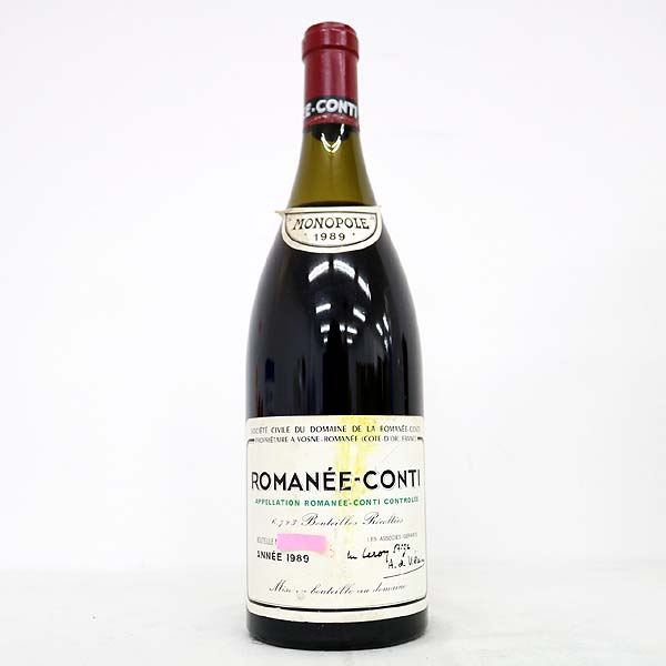 1円 DRC/ ROMANEE CONTI ロマネコンティ 1989年 T6E23171(コート・ドゥ・ニュイ)｜売買されたオークション情報 ...