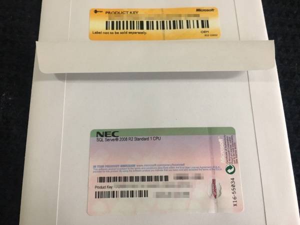 正規 NEC OEM Microsoft SQL Server 2008 R2 Standard 1CPUライセンス 日本語版 32bit 64bit(データベース)｜売買されたオークション ...