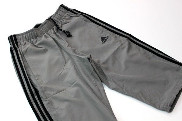 adidas アディダス メンズ SPORT ESSENTIALS CLIMA 3/4 ハーフパンツ 灰 17889-M 四 1円スタート ...