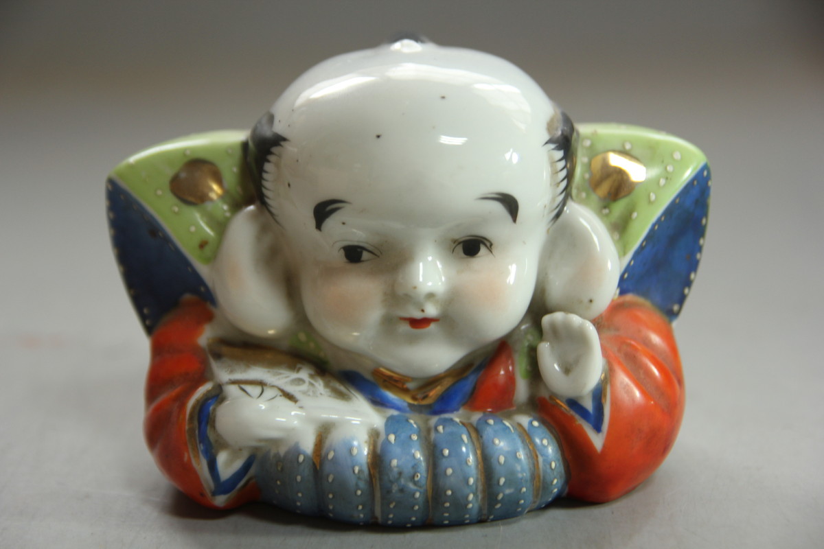 E705 古い手招き福助/商売繁盛/縁起物/色絵磁器/陶器/アンティーク/置物/良いお顔/36696(色絵磁器)｜売買されたオークション情報、yahooの商品情報をアーカイブ公開 ...