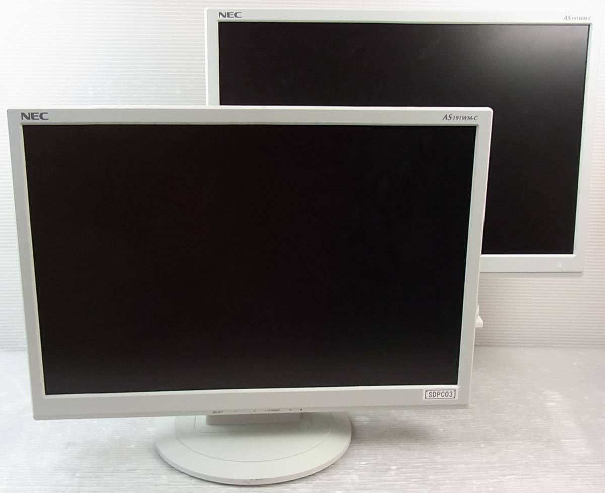 NEC 19型液晶ディスプレイ LCD-AS191WM-C 2台セット(19インチ～)｜売買されたオークション情報、yahooの商品情報を ...
