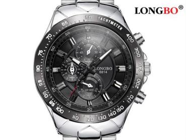 LONGBO 8814 海外ブランド 腕時計 金属ベルト クロノグラフ風(その他)｜売買されたオークション情報、yahooの商品情報を ...