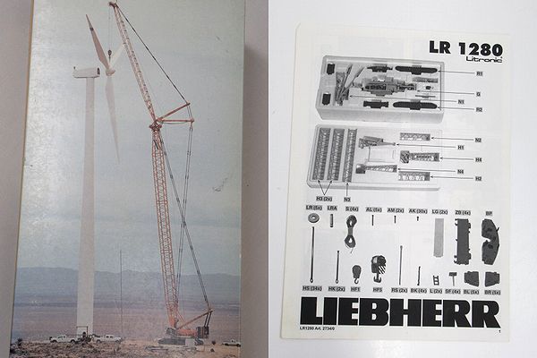 63955 CONRAD/コンラッド 1/50スケール模型 クローラークレーン LR1280 sarens/サレンズ Liebherr/リープ ...