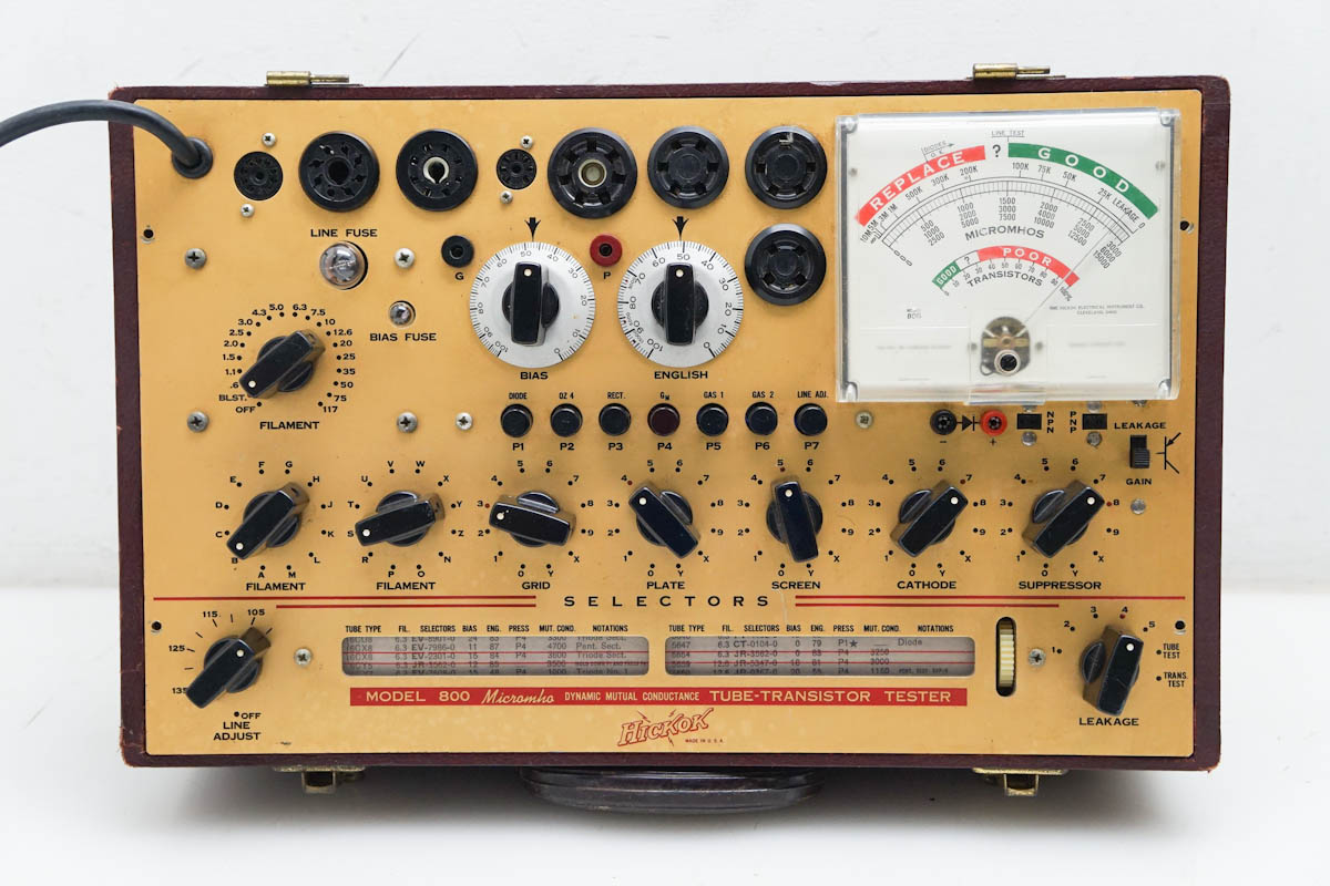 ジャンク HICKOK MODEL 800 真空管 テスター 試験機 TUBE-TRANSISTOR TESTER(真空管)｜売買された ...