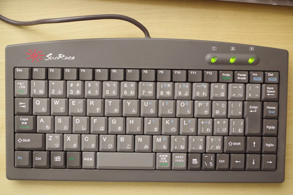 日本語 PS/2 コンパクト キーボード パンタグラフ SunRace JME-8231(PS/2キーボード)｜売買されたオークション情報 ...