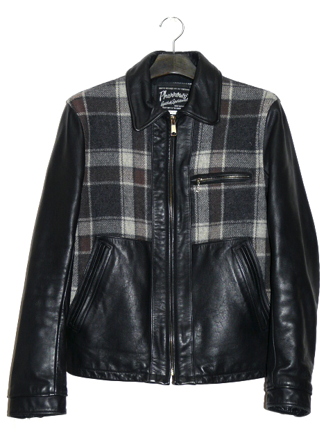 フェローズ PHERROWS ウールチェック切り返し レザージャケット M(その他)｜売買されたオークション情報、yahooの商品情報をアーカイブ公開 - オークファン（aucfan.com）