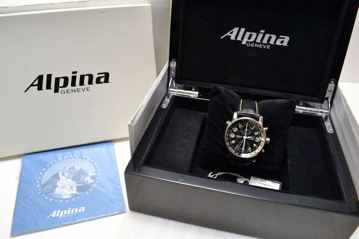 77 ALPINA アルピナ STARTIMER GMT CHRONOGRAPH AL750 箱付き 腕時計 ウォッチ 自動巻き ...