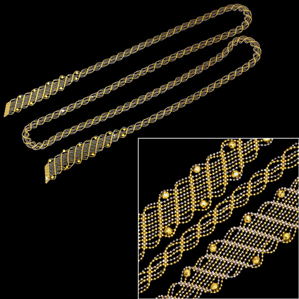 D5387 最高級18KYG/WG ラリエットネックレス NC 35.2g(イエローゴールド)｜売買されたオークション情報、yahooの商品 ...