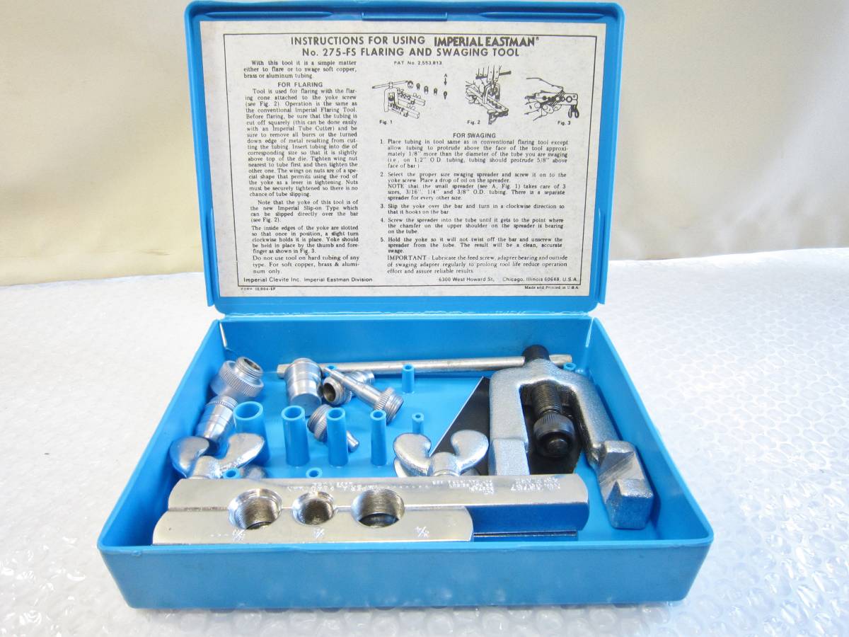 IMPERIAL EASTMAN Tube Working Tool Kits フレアツール 60s(その他)｜売買されたオークション情報 ...