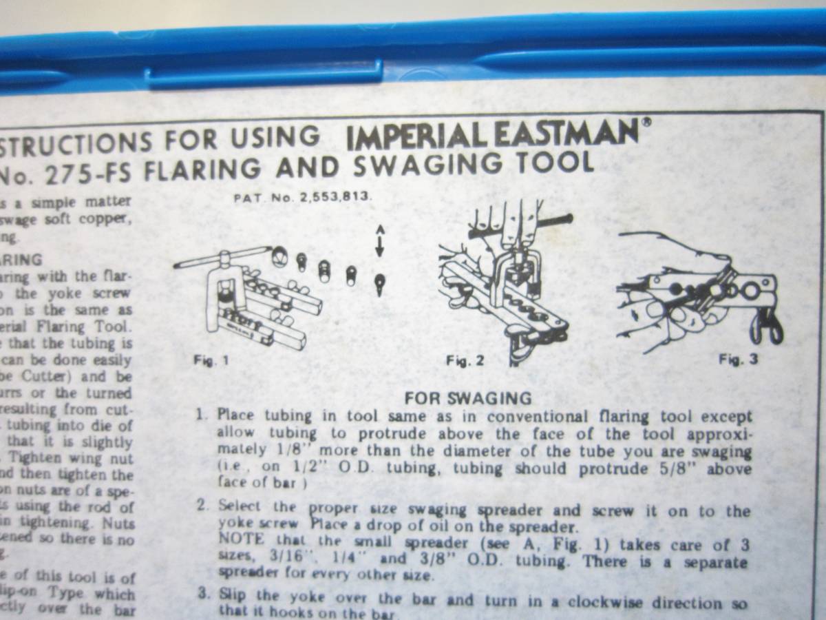 IMPERIAL EASTMAN Tube Working Tool Kits フレアツール 60s(その他)｜売買されたオークション情報 ...