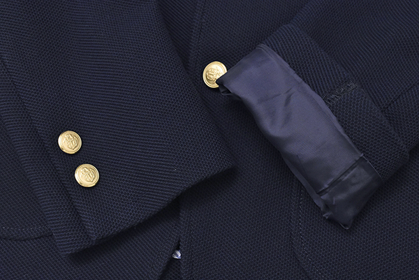 w165 31 320円 J.PRESS KIDS ジェイ プレス キッズ SCHOOL ハニカムコンパクトジャージー ジャケット/ 紺ブレザー/150cm(150（145～154cm ...