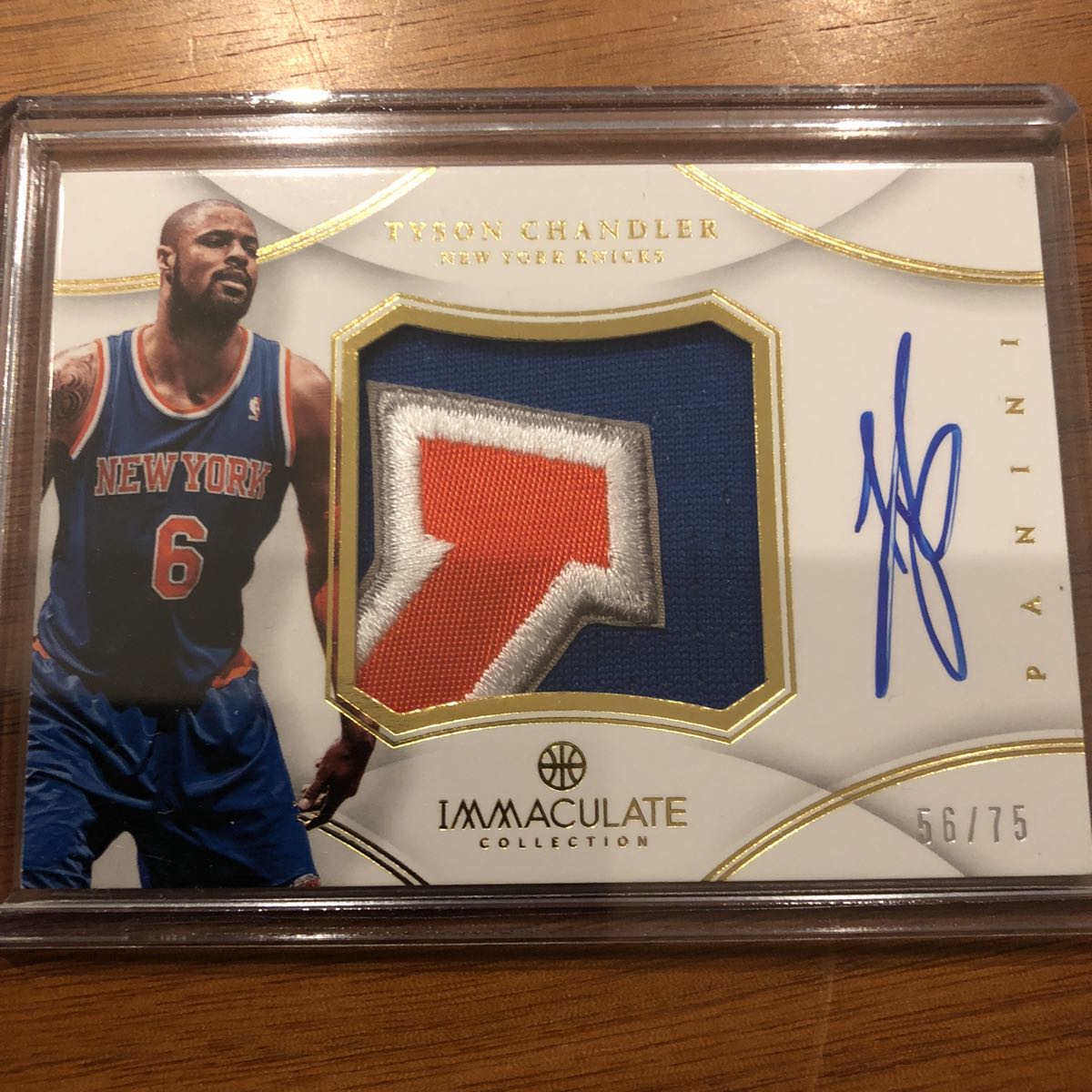 Panini Immaculate Tyson Chandler Patch Auto タイソン チャンドラー パッチ 直筆サイン 直書き ...