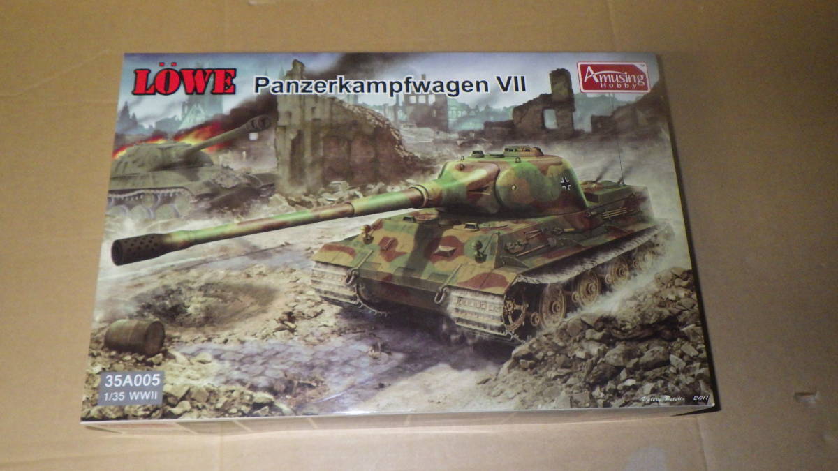 Amusing Hobby 1/35 Panzerkampfwagan VII Lowe 35A005 エッチングパーツ付 未組立品 激レア ...