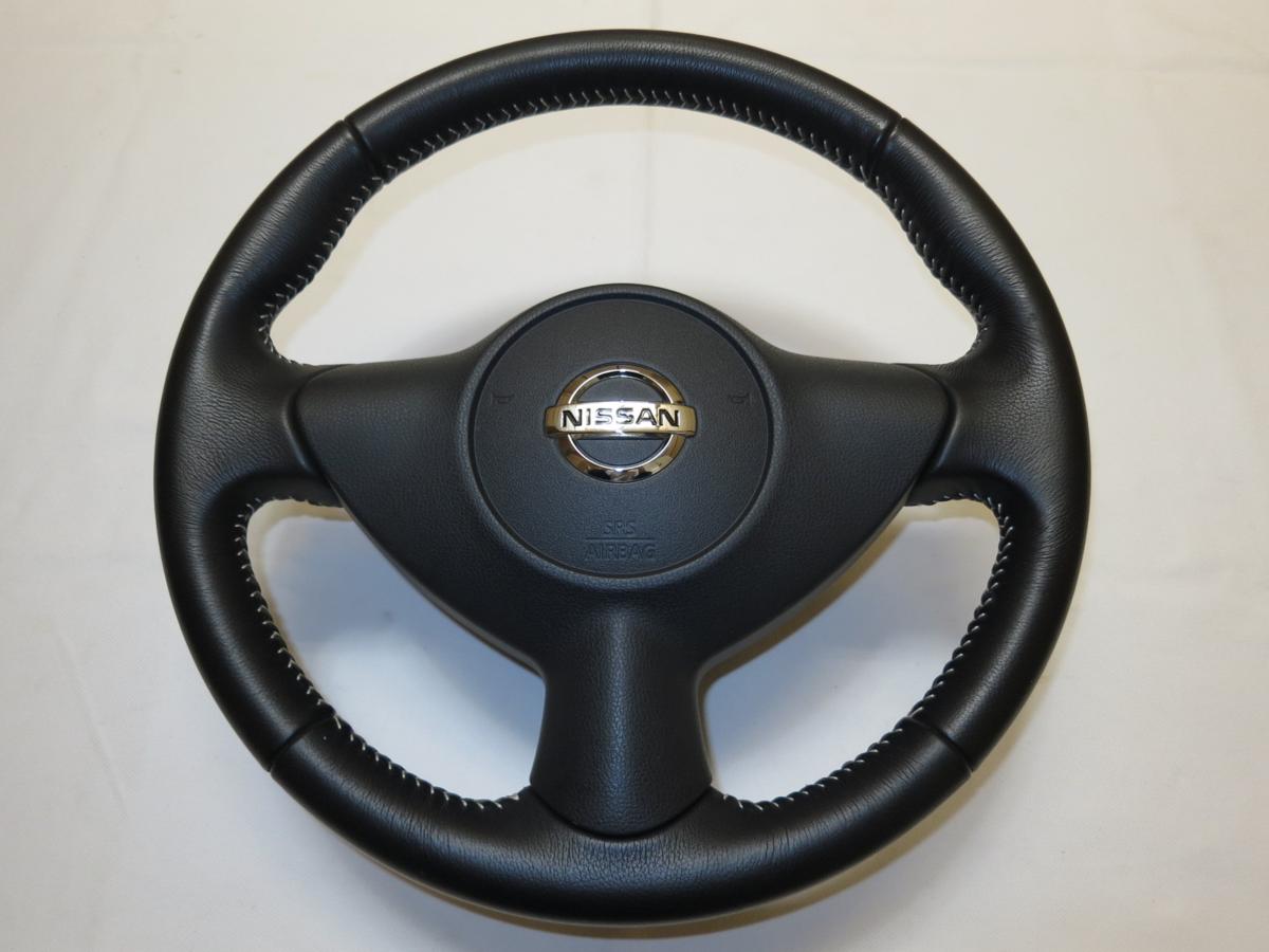 ジューク F15 ノート E12 マーチ K13 純正 革 ステアリング ハンドル エアバック エアーバック カバー 管理番号 Q-9260(ステアリング、ハンドル本体)｜売買された ...