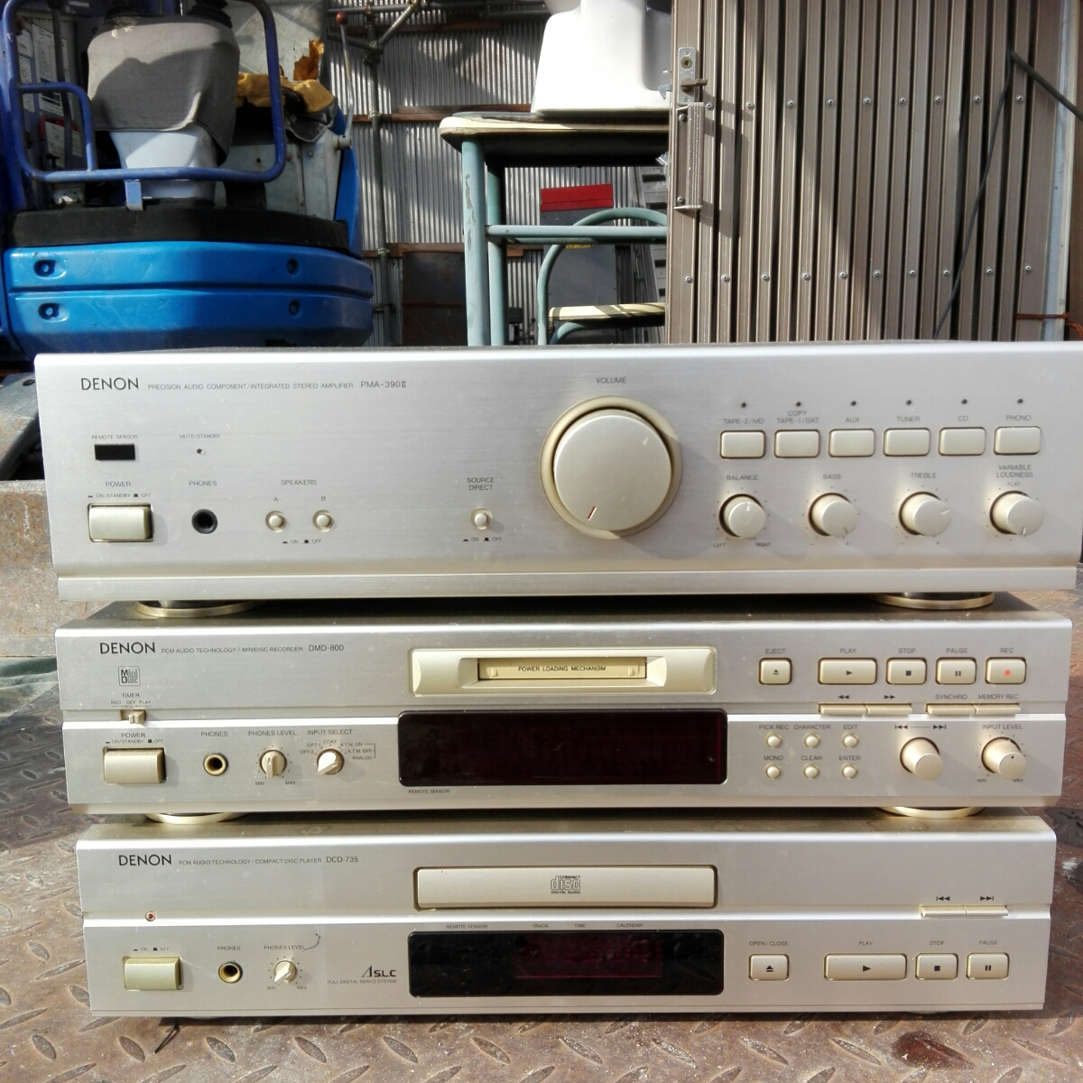 DENON アンプ/MD/CD 3点セット 現状渡し デノン PMA-390Ⅱ他(DENON)｜売買されたオークション情報、yahooの商品 ...