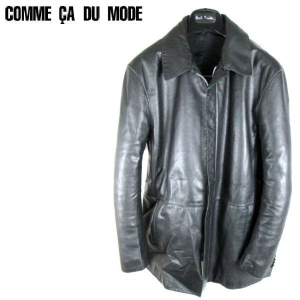 COMME CA DU MODE MEN コムサデモード ラムレザージャケット(ジャンパー、ブルゾン)｜売買されたオークション情報、yahooの商品情報をアーカイブ公開 - オークファン ...