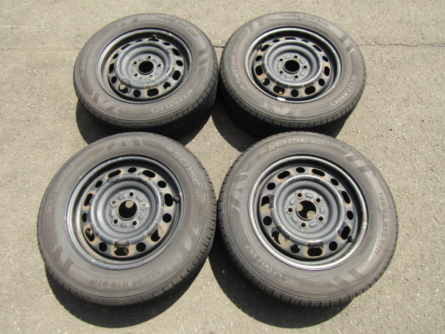 195/65R15 クムホ SENSE SE11 18年 4本 マツダ プレマシー 純正スチールホイール 15x6J 52.5 AT-063(ラジアルタイヤ)｜売買されたオークション情報 ...