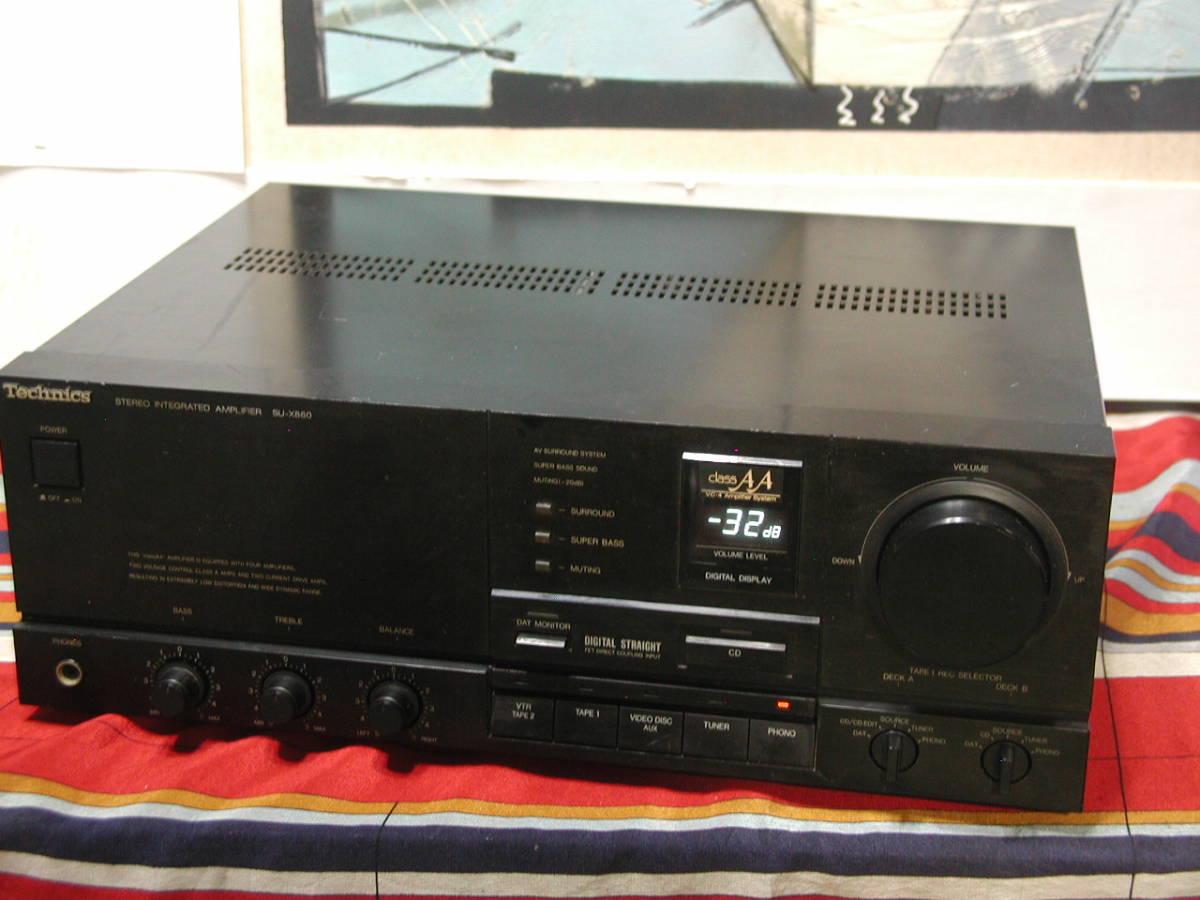 Technics テクニクス ステレオアンプ SU-X860 高音質コンパクトアンプ 音量をデジタル表示します(テクニクス)｜売買された ...
