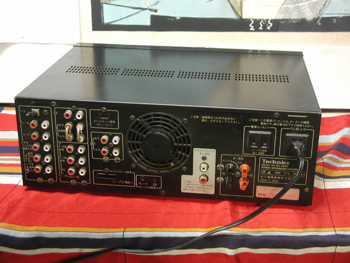 Technics テクニクス ステレオアンプ SU-X860 高音質コンパクトアンプ 音量をデジタル表示します(テクニクス)｜売買された ...