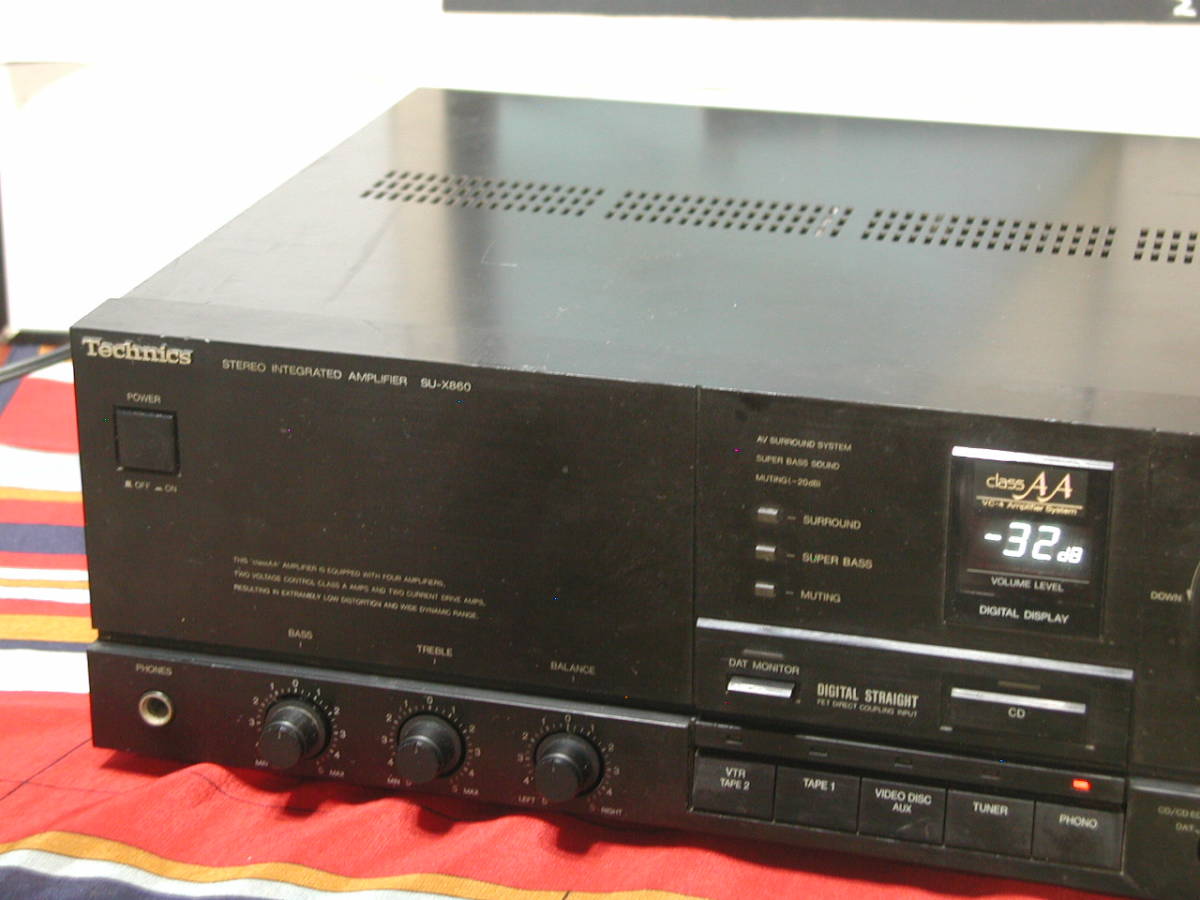 Technics テクニクス ステレオアンプ SU-X860 高音質コンパクトアンプ 音量をデジタル表示します(テクニクス)｜売買された ...