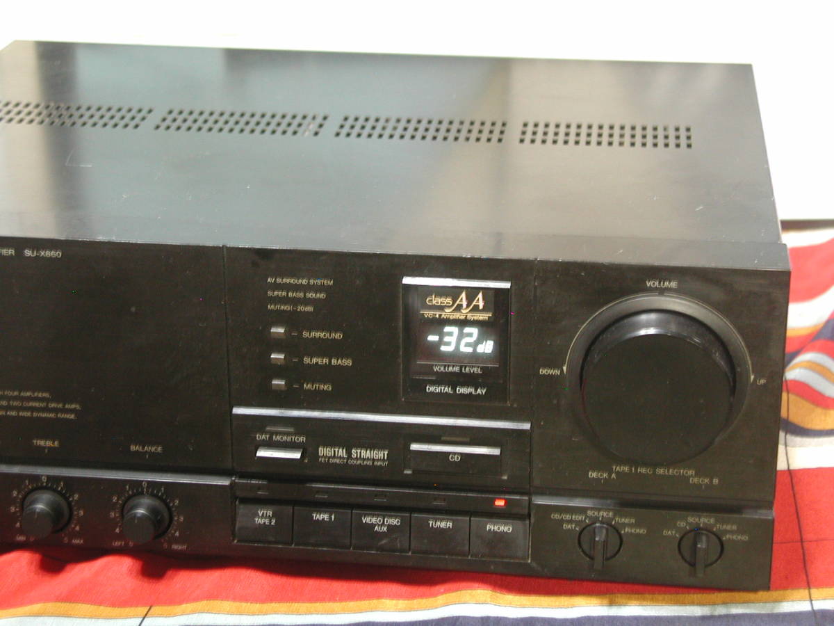 Technics テクニクス ステレオアンプ SU-X860 高音質コンパクトアンプ 音量をデジタル表示します(テクニクス)｜売買された ...