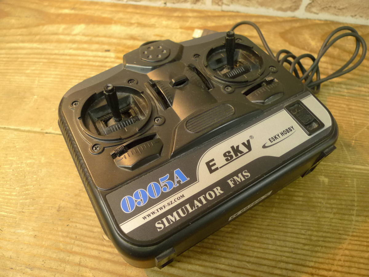 h313 ジャンク リモコン SIMULATOR FMS 0905A E_sky ESKY HOBBY/フライトシミュレーター/コントローラ ...