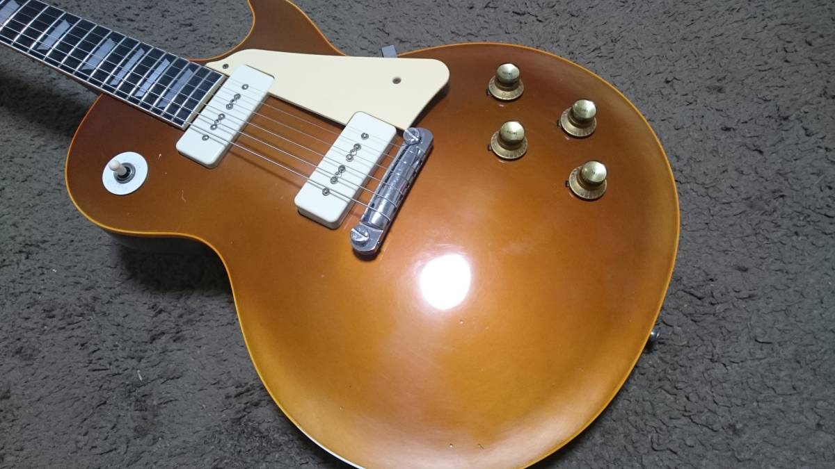極薄オールラッカーエイジド 国産ヴィンテージ Greco EG480 Les Paul Model リフレット ナット交換済み P-90 ...