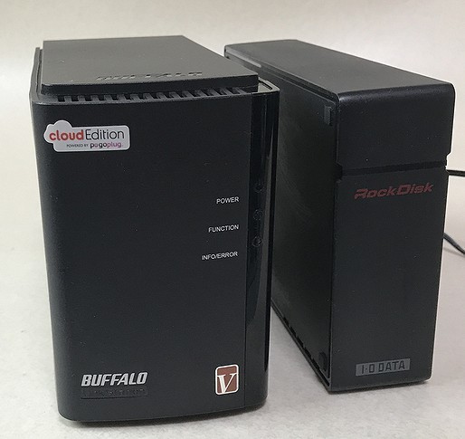 BuffaloLinkStation CS-WV2.0/R1 ＋ IO DATA RockDisk 2台セット(NAS)｜売買されたオークション情報、yahooの商品情報をアーカイブ公開 ...