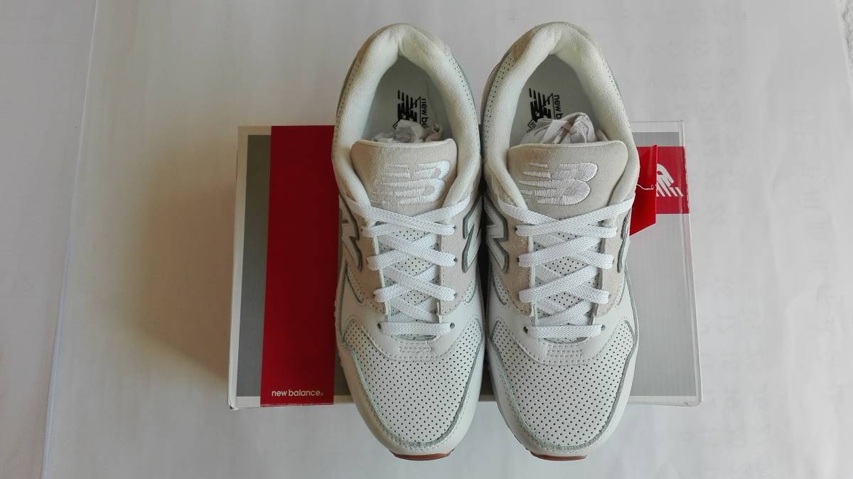 new balance NB ニューバランス M530 ATA スニーカー ランニングシューズ ホワイト 白 レザー スウェード 25cm ...