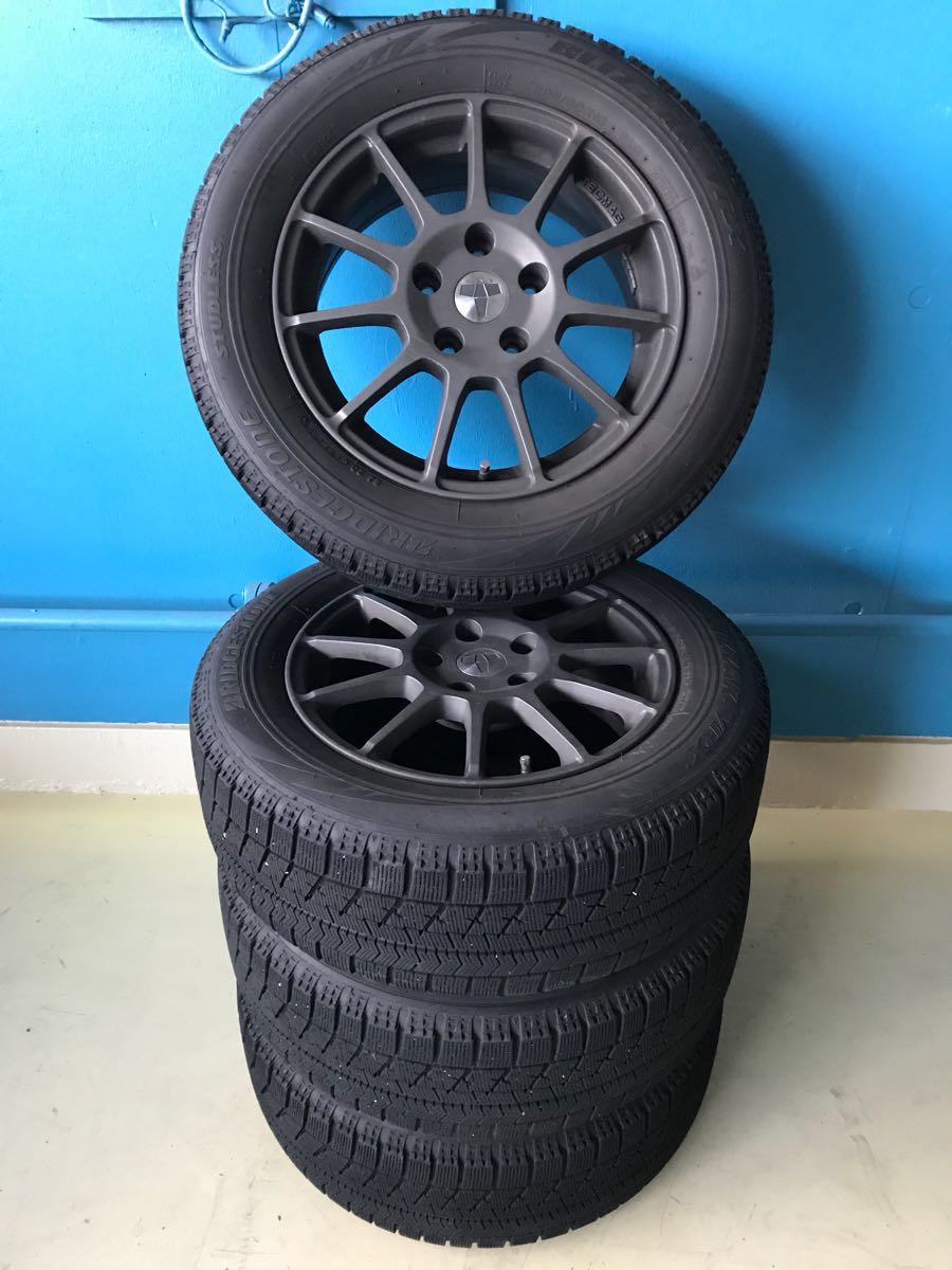 BS VRXスタッドレスタイヤ205/60R16＋TECMAG TYPE 211Rアルミホイール16×6.5 5H-120 45(スタッドレス ...