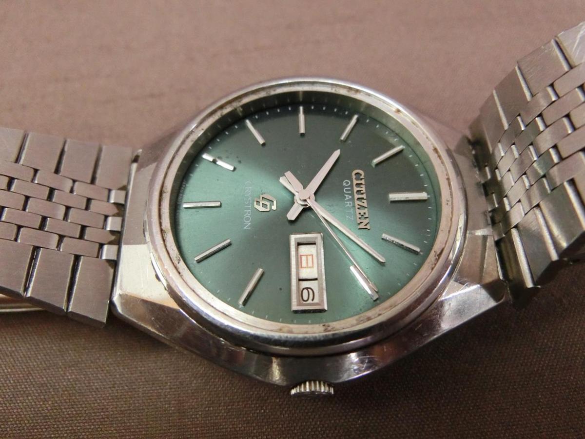 H-6806 CITIZEN シチズン CRYSTRON クリストロン デイデイト クォーツ 腕時計 8620-860110 千円市場(その他 ...