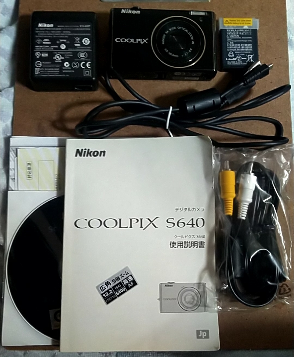 ジャンク デジタルカメラ ニコン NIKON クールピクス COOLPIX S640 ブラック(ニコン)｜売買されたオークション情報 ...