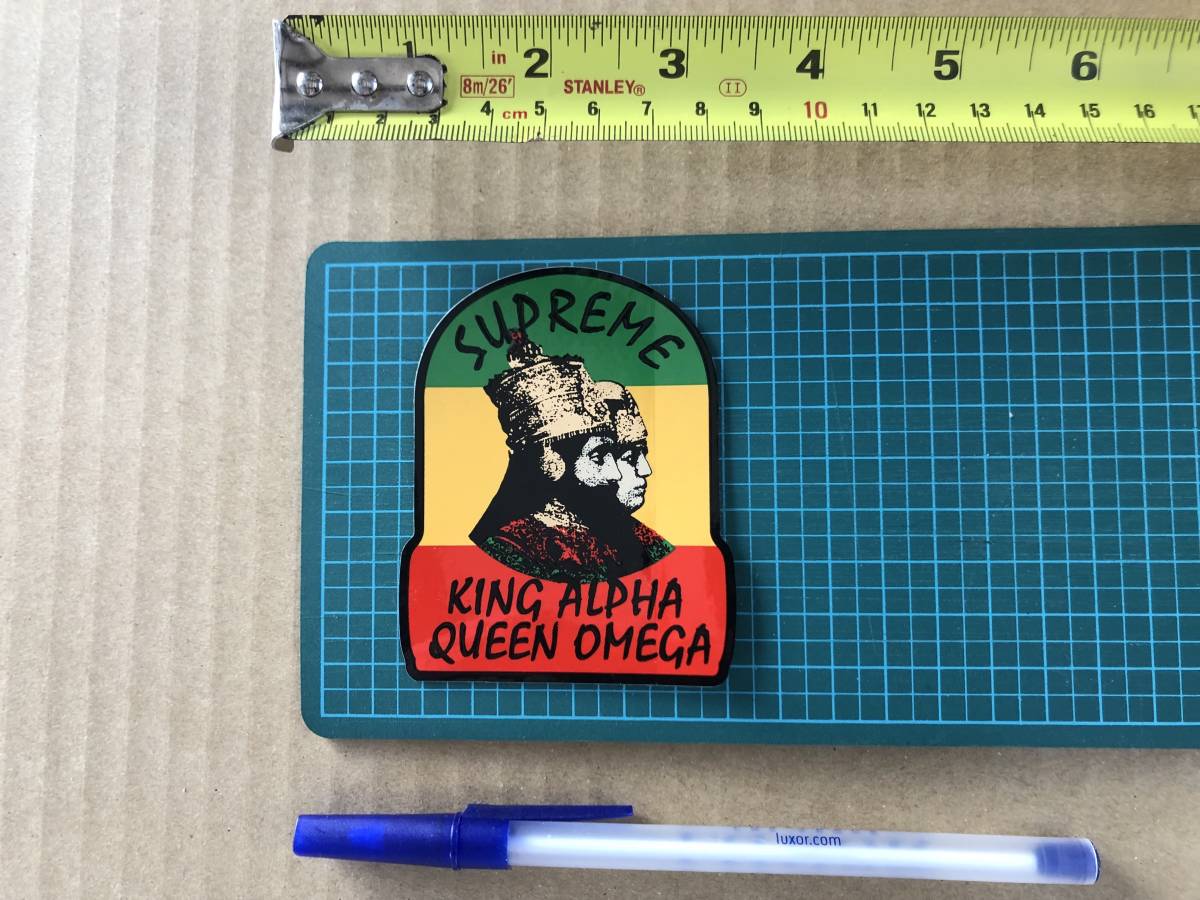 SUPREME KING ALPHA QUEEN OMEGA シュプリーム ステッカー sticker 1円スタート(シュプリーム)｜売買され ...